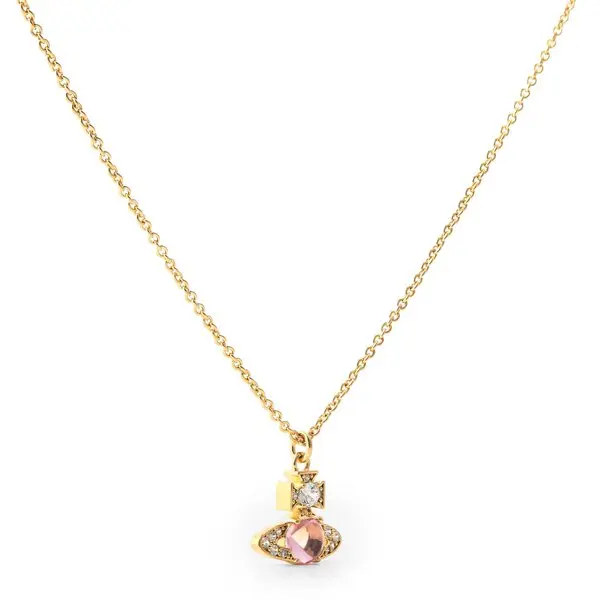 VIVIENNE WESTWOOD Fine Link Chain Necklace With Saturn Orb Pendant