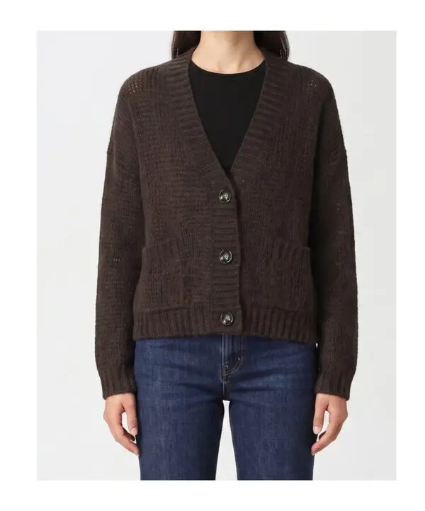 ROBERTO COLLINA Chunky Knit V-neck Cardigan