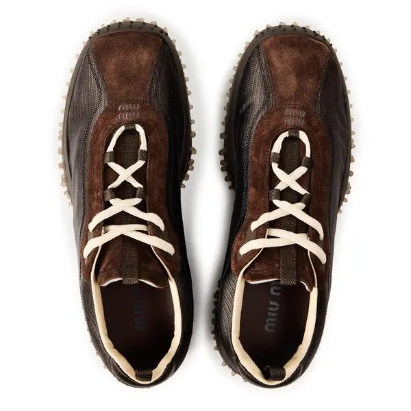Miu Miu Low Top Sneakers With Studded Outsole