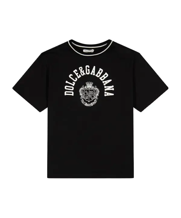 Dolce & Gabbana Contrast Rib Crewneck T-shirt