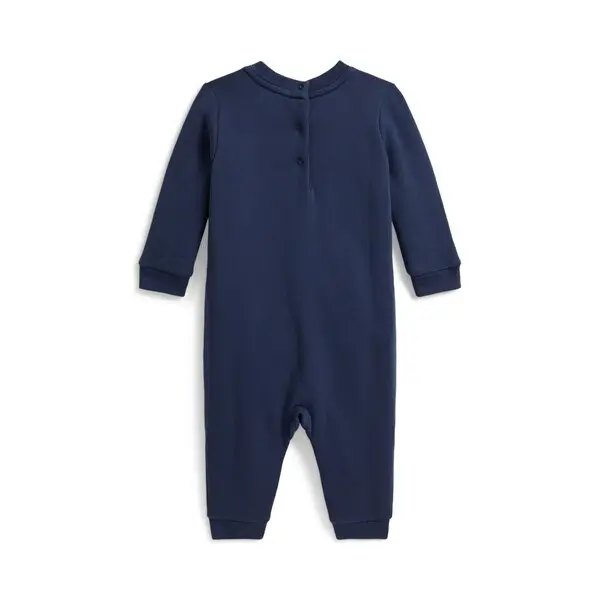Polo Ralph Lauren Baby Long Sleeve Jumpsuit With Bear Graphic