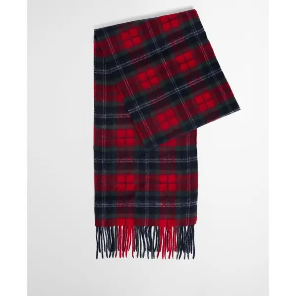 Barbour Plaid Scarf And Glove Set