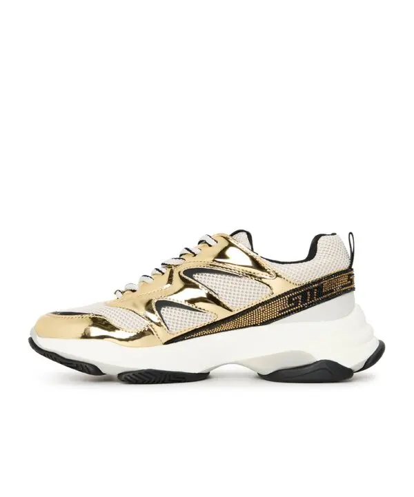 Steve Madden Metallic Paneled Chunky Sneakers
