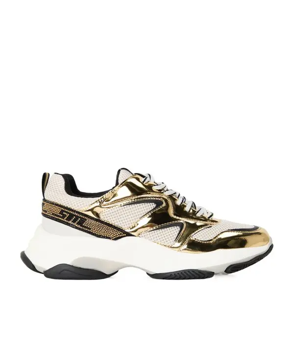 Steve Madden Meshpanel Metallic Chunky Sneaker - White