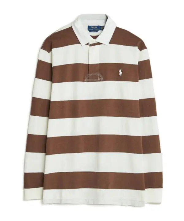 Polo Ralph Lauren Striped Jersey Rugger - Beige/brown