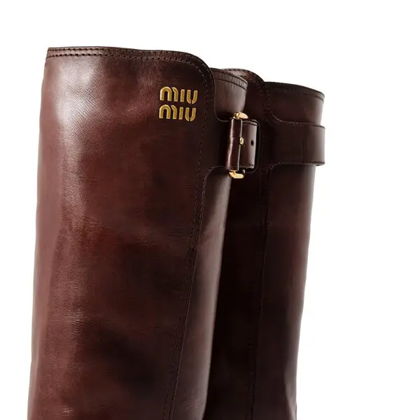 Miu Miu Kneehigh Leather Boot