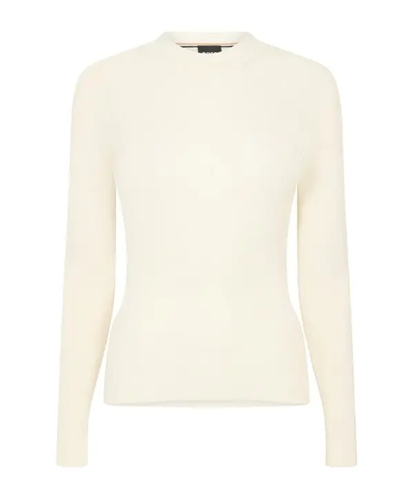 Hugo Boss Fitted Mockneck Longsleeve Knit Top