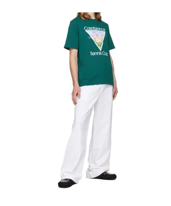 Casablanca Drawstring Wideleg Sweatpants
