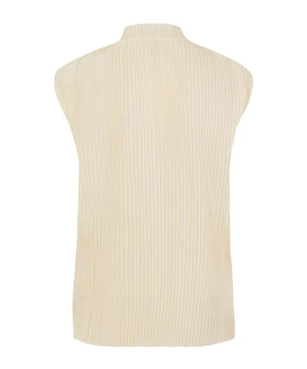 Hugo Boss Standcollar Sleeveless Verticalrib Knit Top