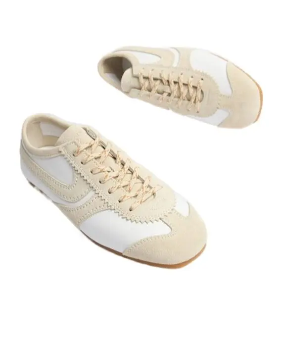 Dries Van Noten Lace Up Casual Sneakers - Nude