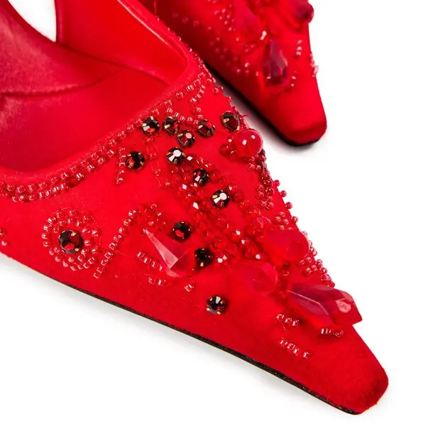 Prada Slingback Kittenheel Pump