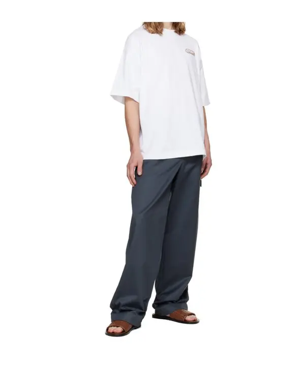 Casablanca Small Logo Print Oversized Tshirt