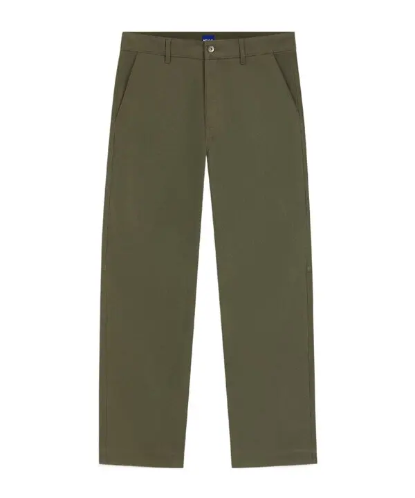 Hugo Boss Solid Color Casual Pants - Green