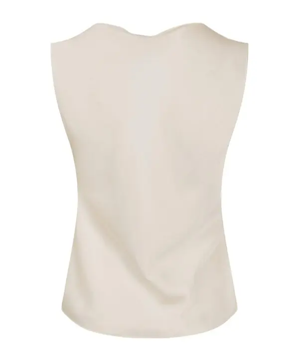 Hugo Boss Draped Cowlneck Sleeveless Top