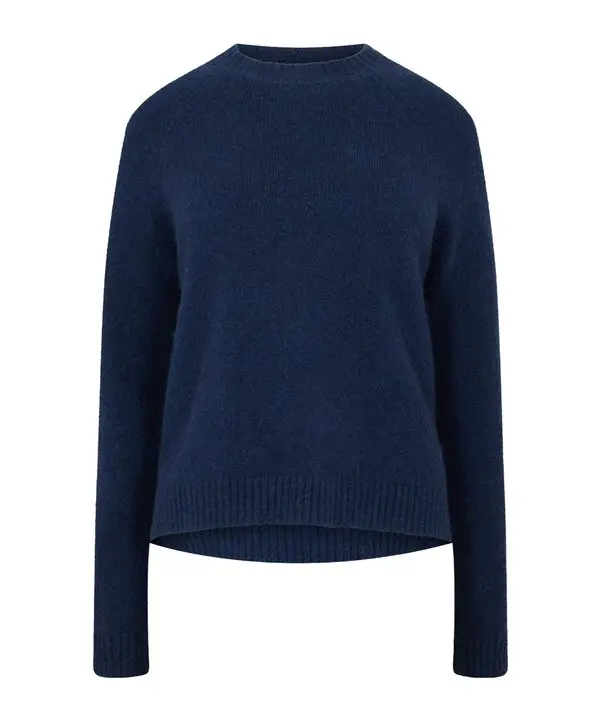 Hugo Boss Relaxed Crewneck Raglansleeve Knit Top - Blue