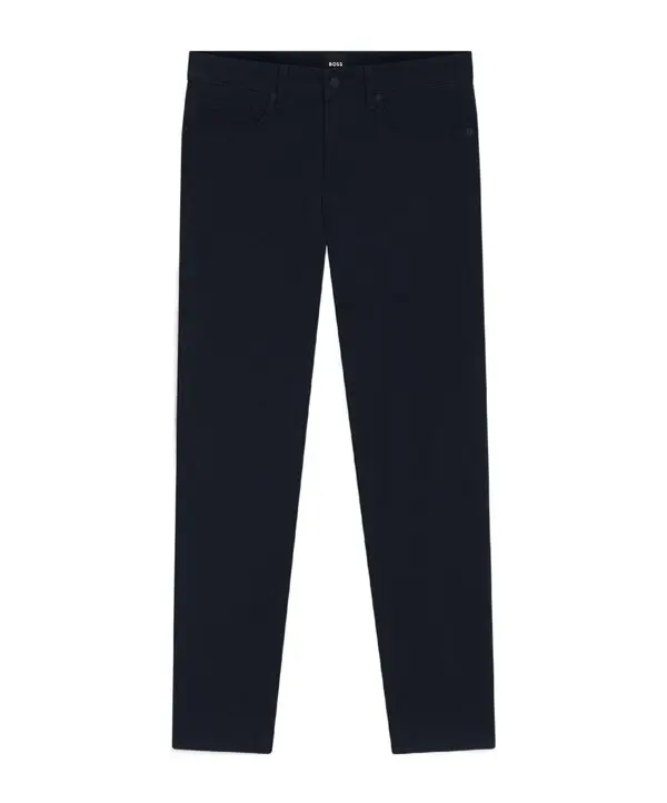 Hugo Boss Solid Color Casual Pants - Blue