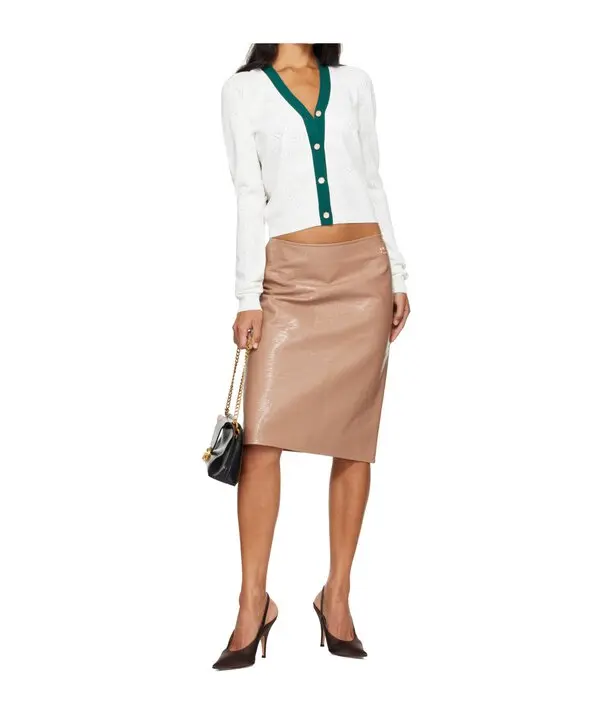Casablanca Knitted Mesh Cardigan