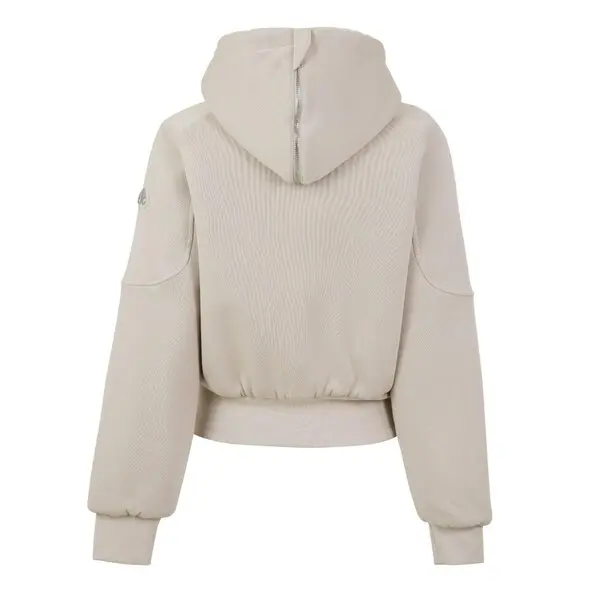 Moose Knuckles Cropped Hooded Jacket With Pompom Accents