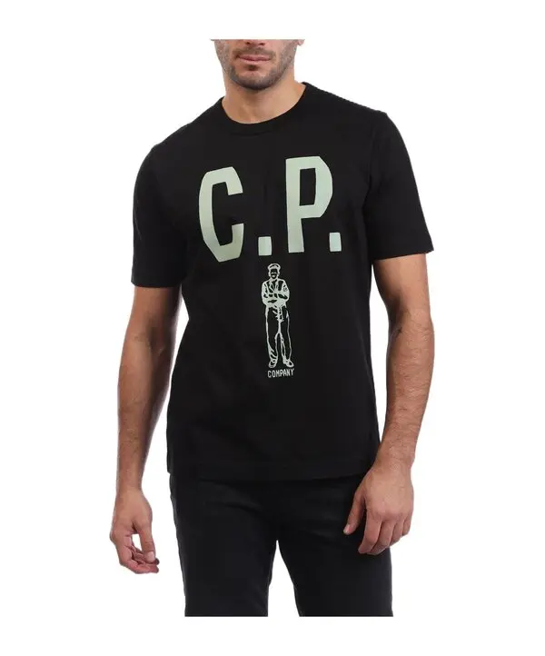 C.P. COMPANY Printed T-shirt - Black