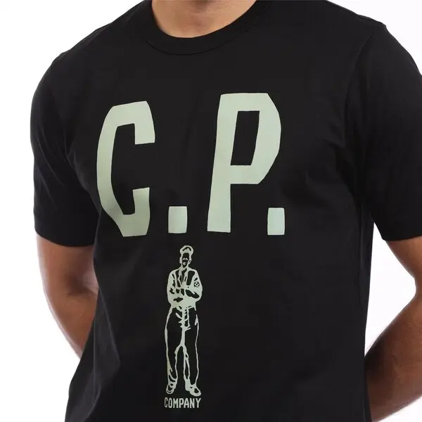 C.P. COMPANY Printed T-shirt - Black