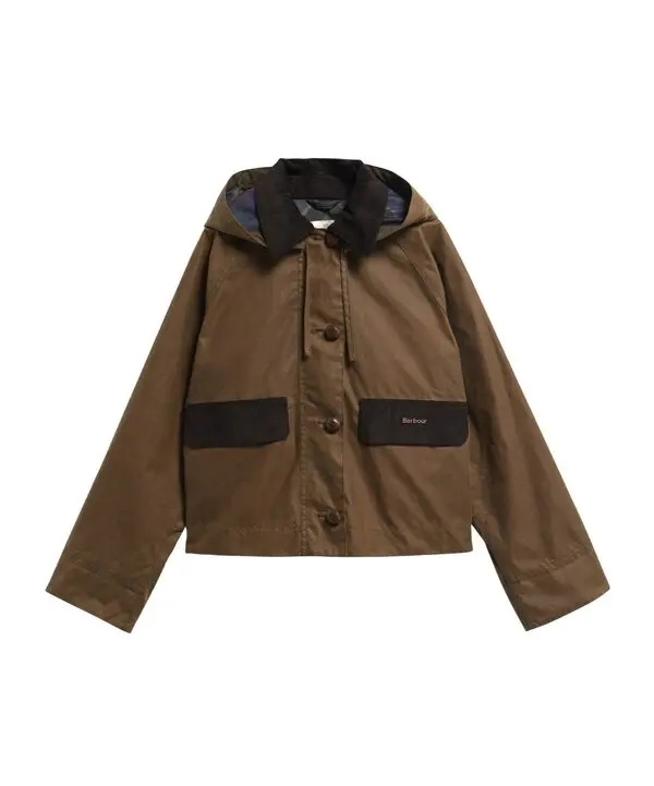 Barbour Cropped Hooded Jacket - No