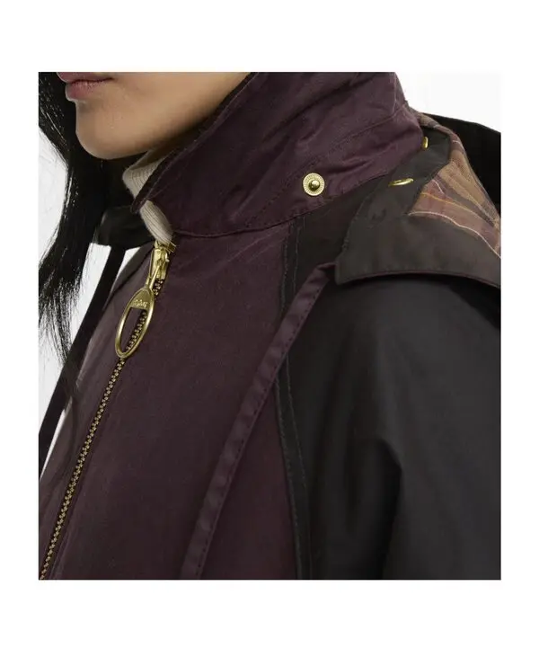 Barbour Twotoned Cropped Hooded Jacket