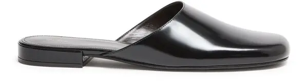 THE ROW Glossy Low Heel Mules