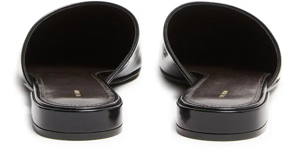 THE ROW Glossy Low Heel Mules