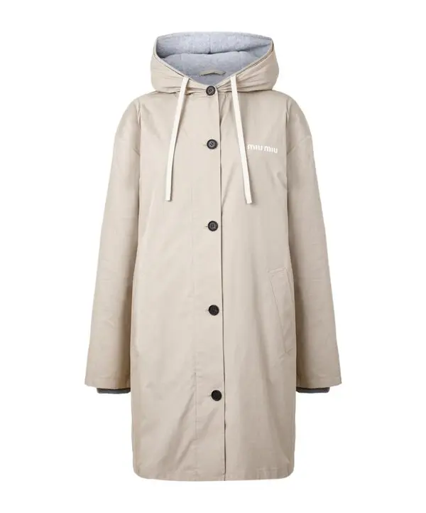 Miu Miu Midlength Hooded Parka Coat