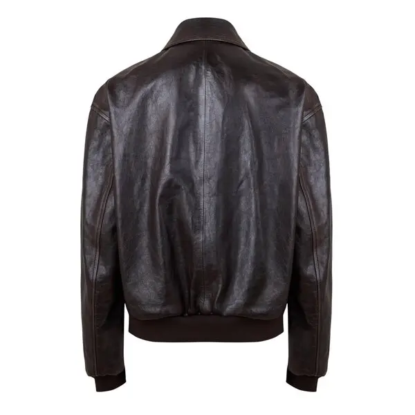 Prada Leather Bomber Jacket