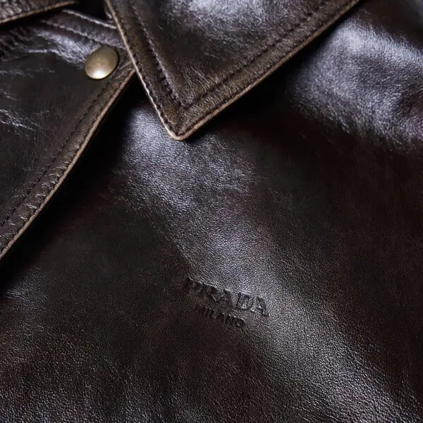Prada Leather Bomber Jacket