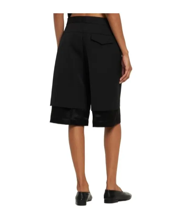 JIL SANDER High-waisted Shorts With Rolled Hem