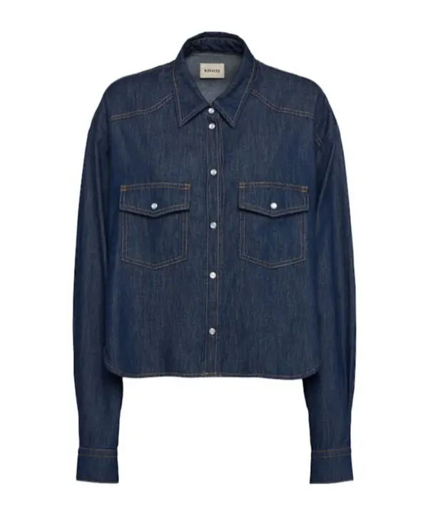 Khaite Denim Shirt With Classic Collar - Blue