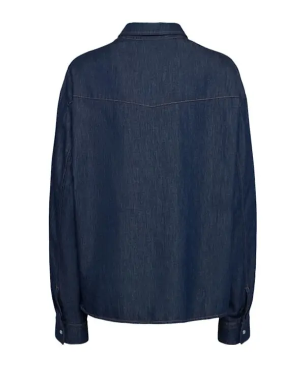 Khaite Denim Shirt With Classic Collar