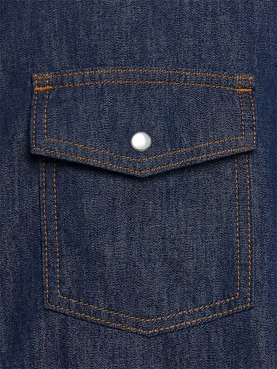Khaite Denim Shirt With Classic Collar