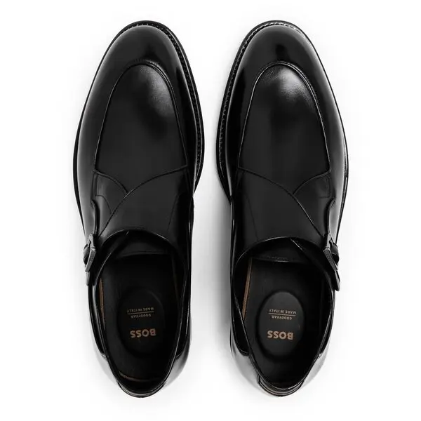 Hugo Boss Polished Leather Monk Shoe