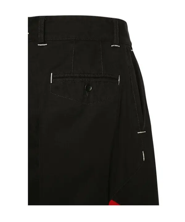 Incotex High Waist Quilted Detail Wide Leg Trousers
