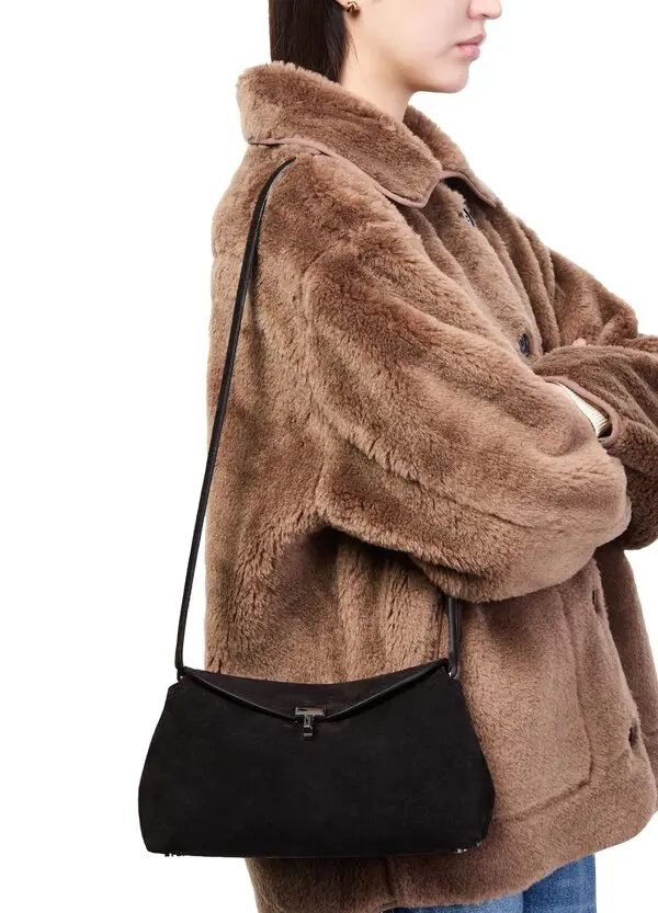 TOTEME Suede Shoulder Crossbody Bag