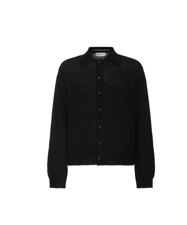 Our Legacy Ribcollar Knit Sweater - Black