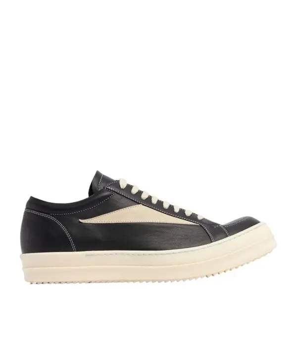 Rick Owens Leather Lace Up Sneakers - Multicolor