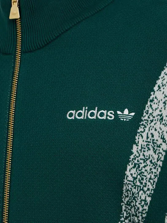 ADIDAS ORIGINALS Turtleneck Zipup Knit Sweater
