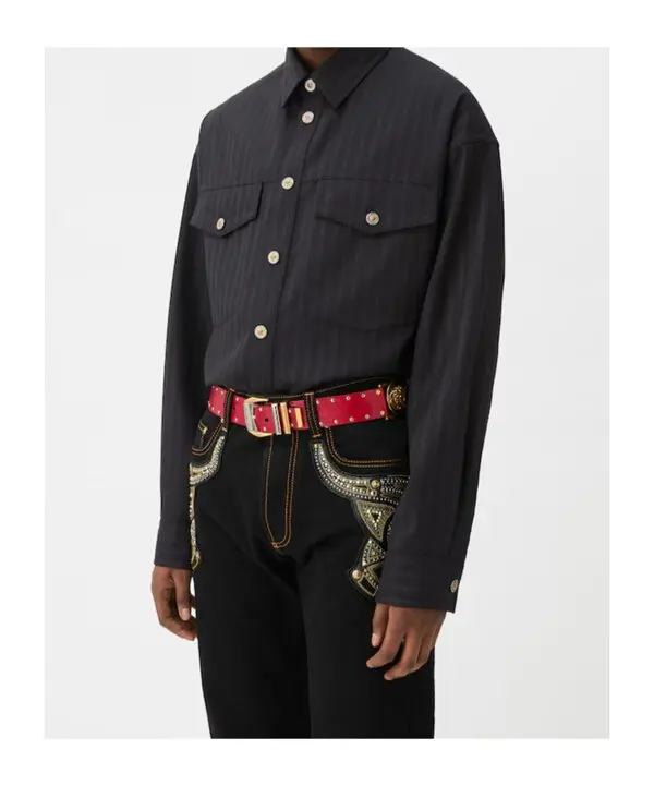 Versace Jacquard Wool Blouson