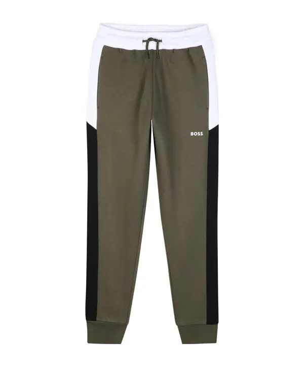 Hugo Boss Color Block Casual Pants - Green