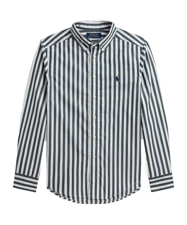 Polo Ralph Lauren Striped Poplin Long Sleeve Shirt