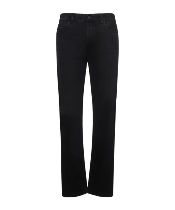 THE ROW Midrise Straightleg Jeans - Black