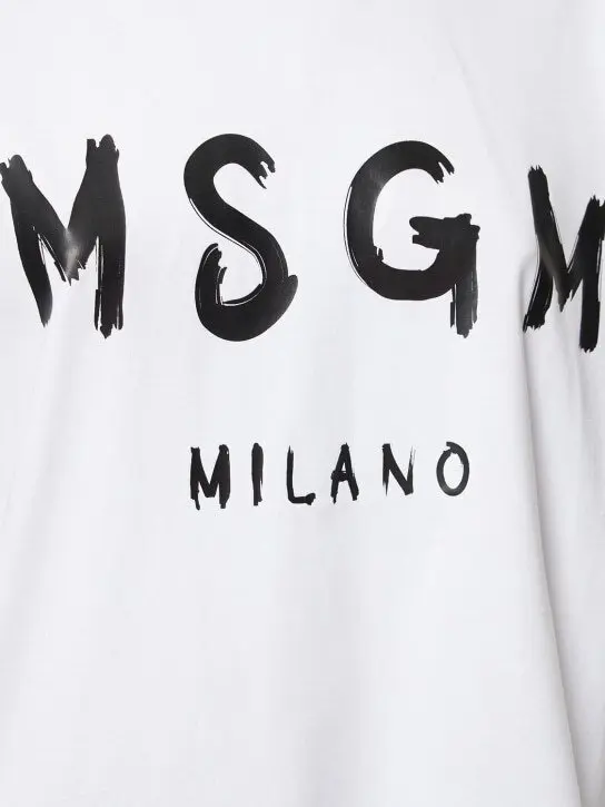 MSGM Logo Print T-shirt