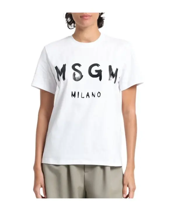 MSGM Logo Print T-shirt