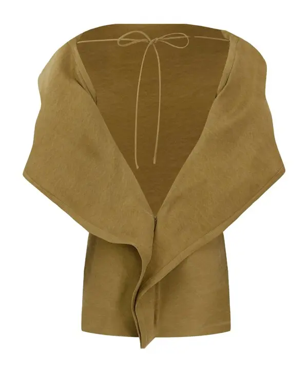 Magda Butrym Olivetoned Offtheshoulder Top - Green
