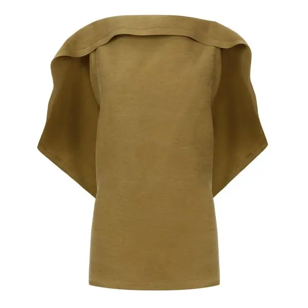 Magda Butrym Off-the-shoulder Draped Overlay Top - No