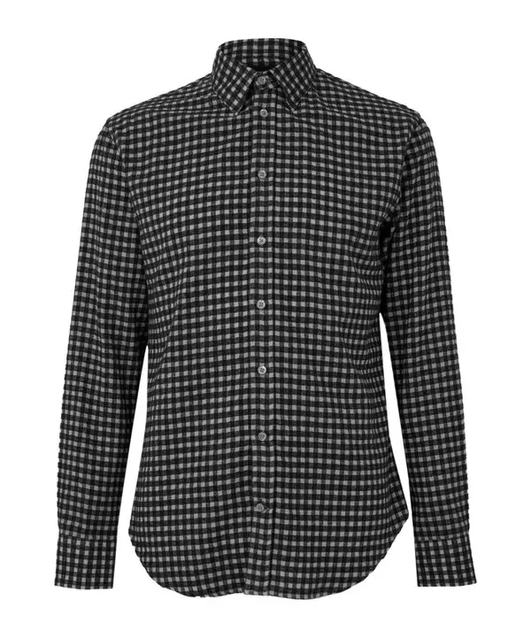 Emporio Armani Plaid Shirt - Black